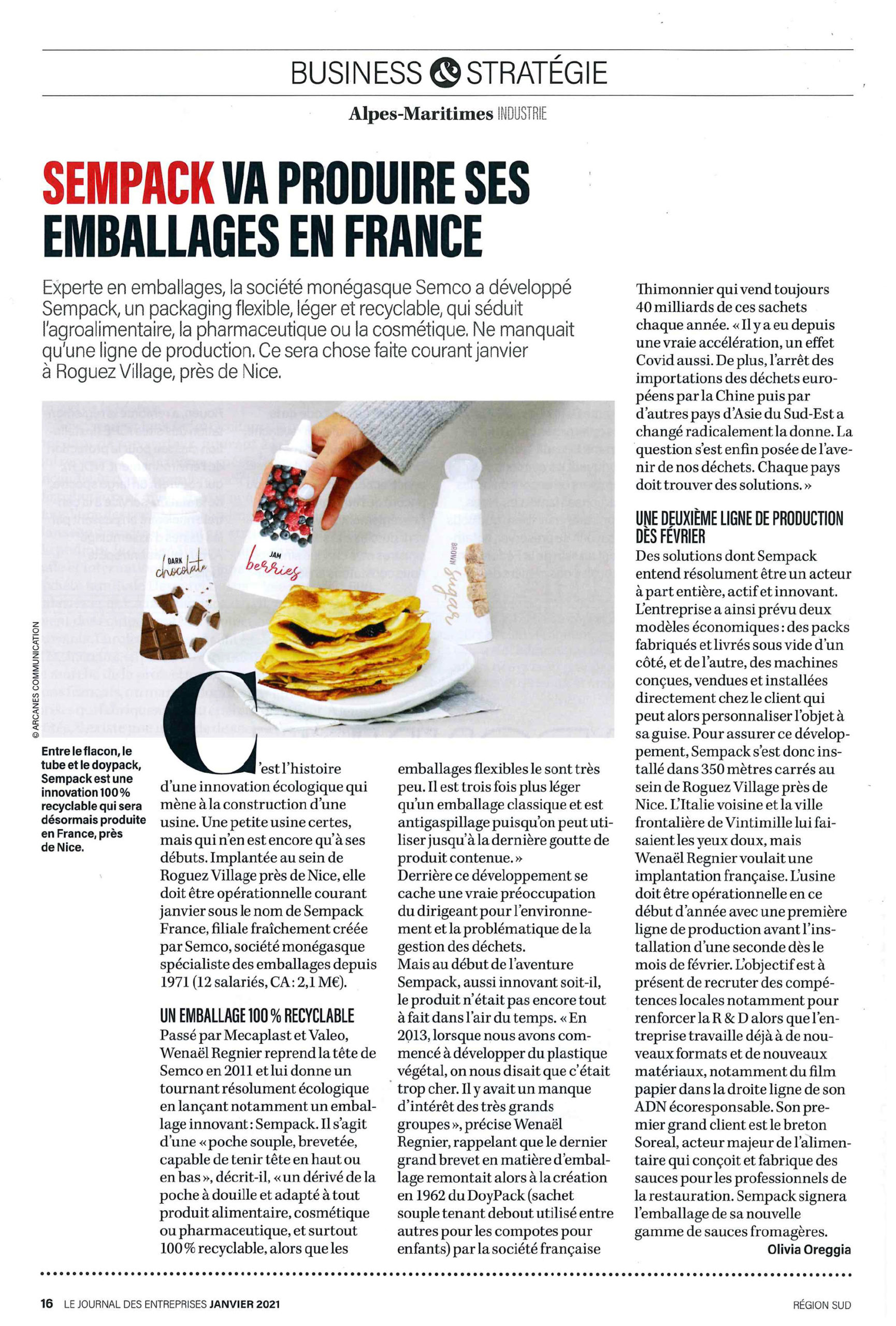 Sempack® will produce its packaging in France... - SEMCO Monaco ...